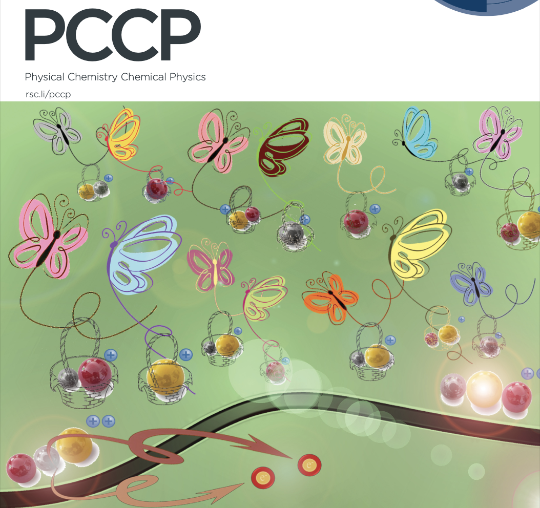 Ionization bond rearrangement on cover of PCCP | Department of Chemistry